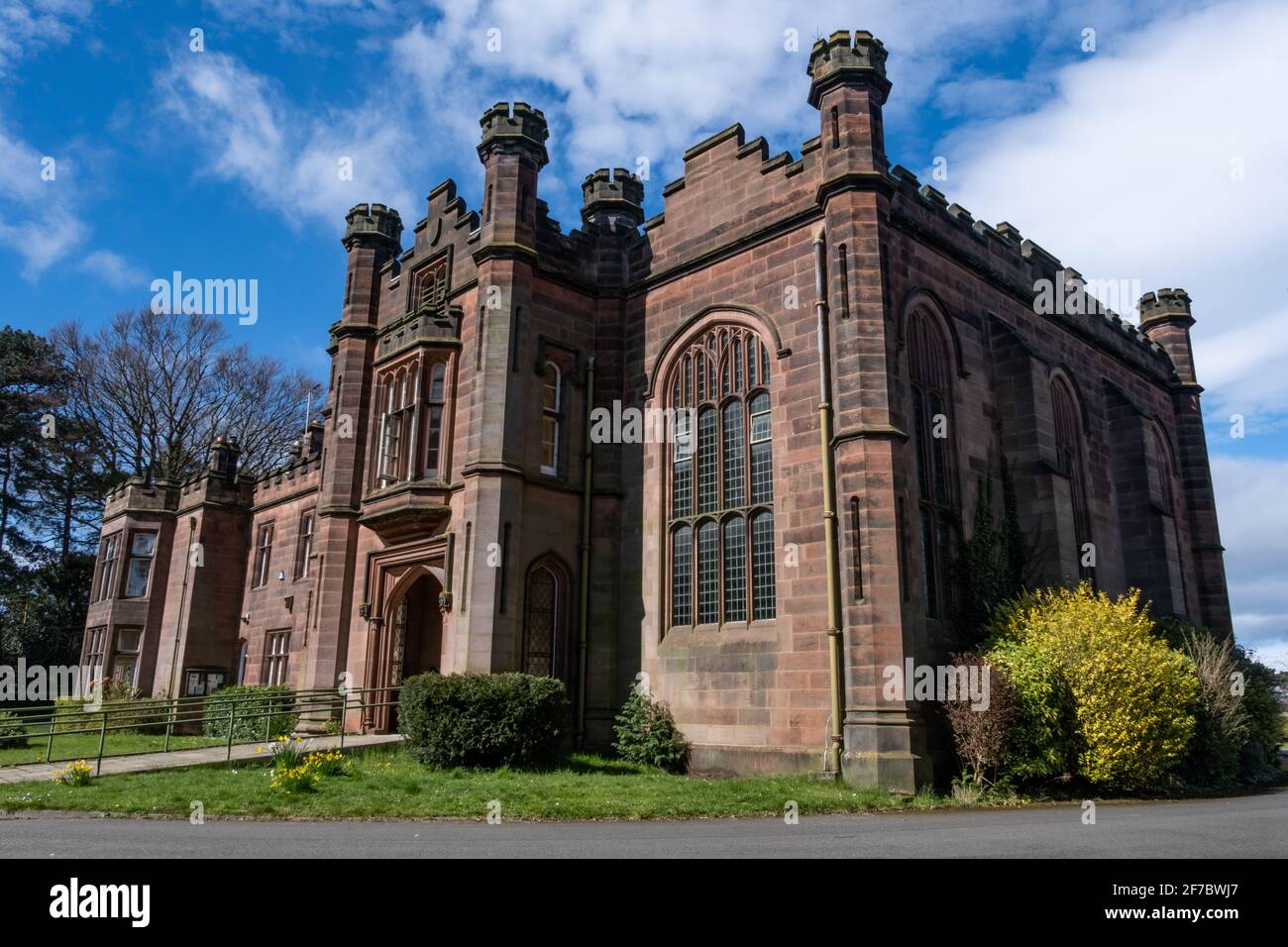 The exterior of Frankby Hall Wirral in March 2021 Stock Photo - Alamy