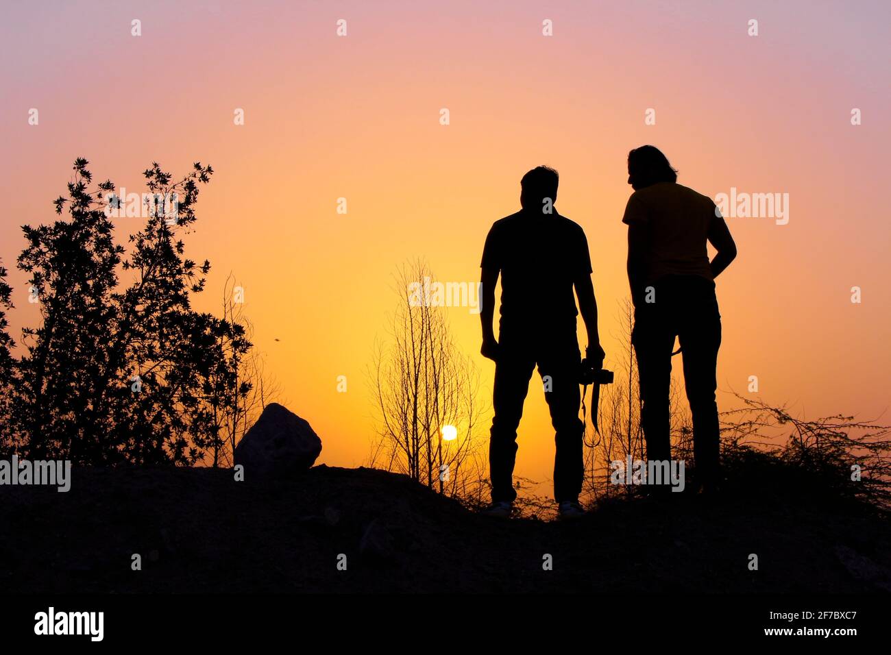 sunset silhouette photos Stock Photo - Alamy