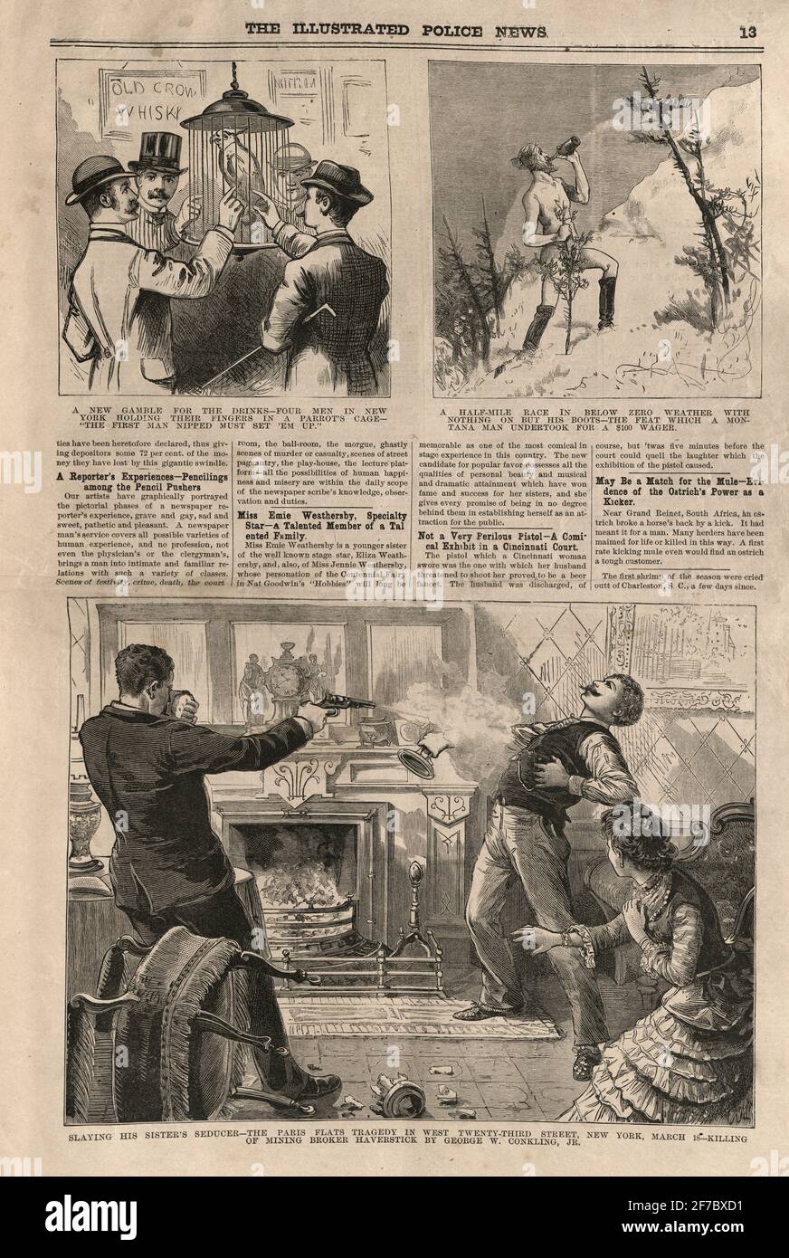 Victorian murder illustration hi-res stock photography and images - Alamy