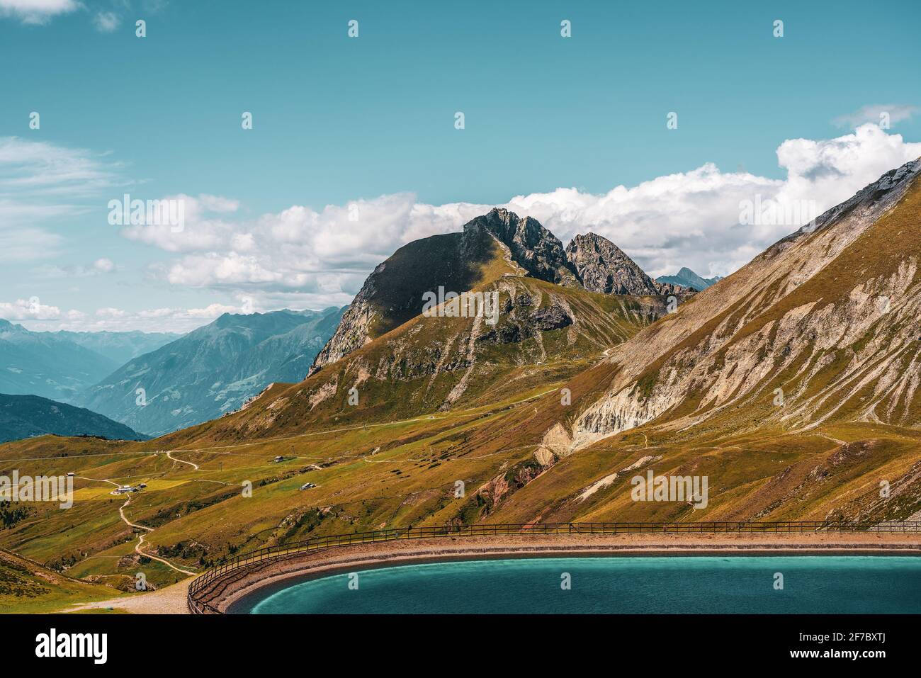 Drinking water reservoir in the Dolomites, Italy Stock Photo - Alamy