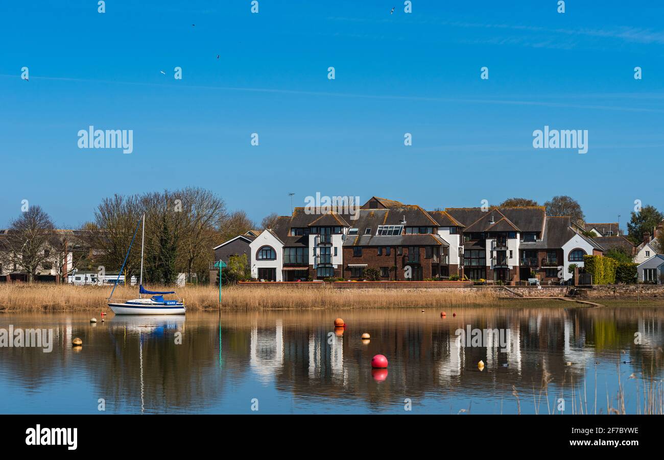 Boats on River Exe, Topsham, Exeter, Devon, England Stock Photo - Alamy