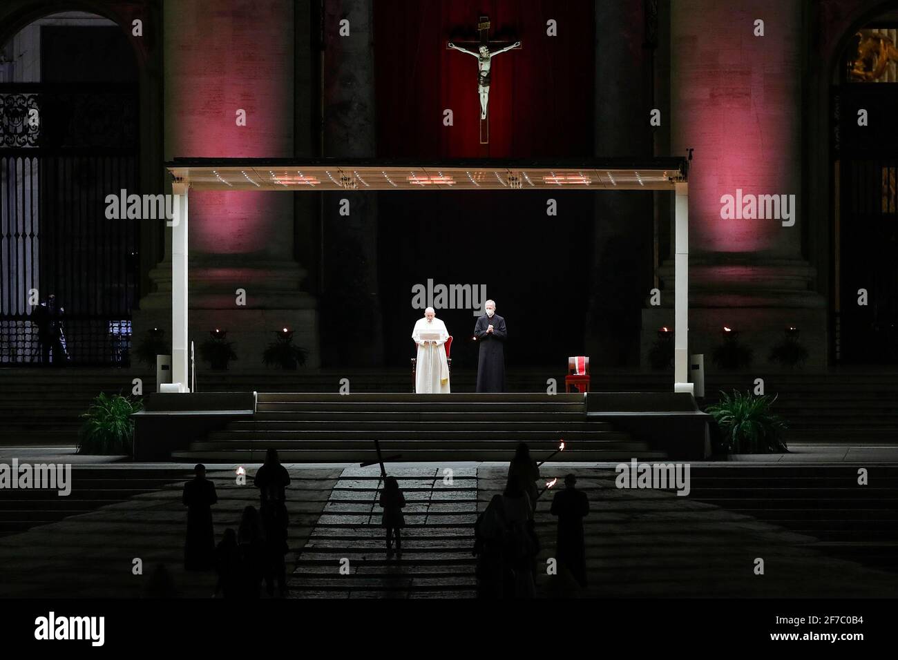 Italy, Rome, Vatican City, April 2, 2021 : Holy week, Pope Francis ...