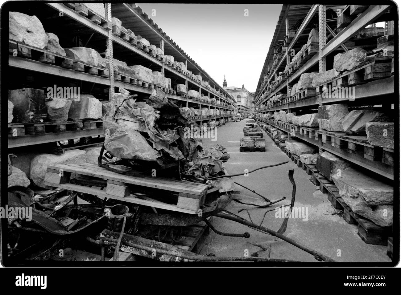Dresden Eastern Germany after reunification 1994 Seen here The ruins of ...