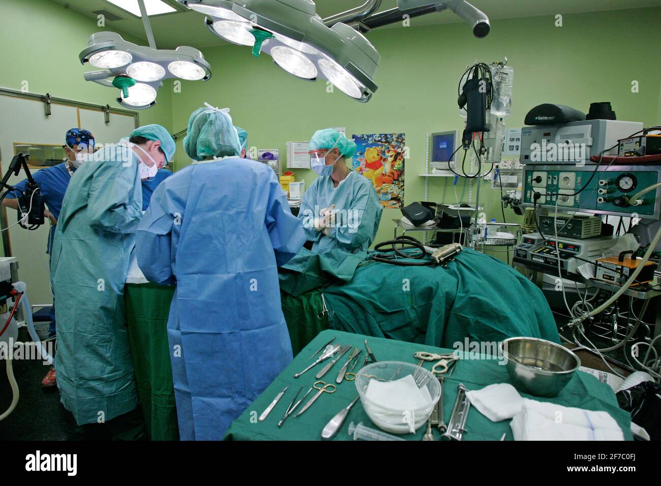 Surgery in a surgery room, Linköping University Hospital Stock Photo ...