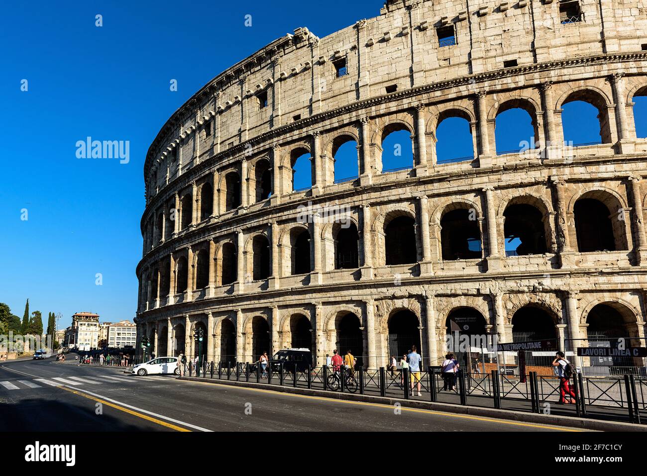 Colosseum or Coliseum, also known as the Flavian Amphitheatre, Roman ...