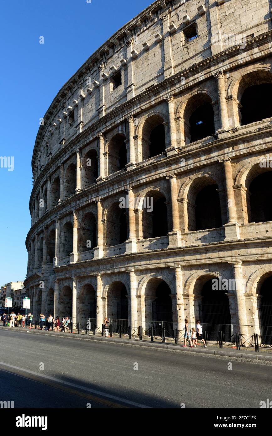 Colosseum or Coliseum, also known as the Flavian Amphitheatre, Roman ...