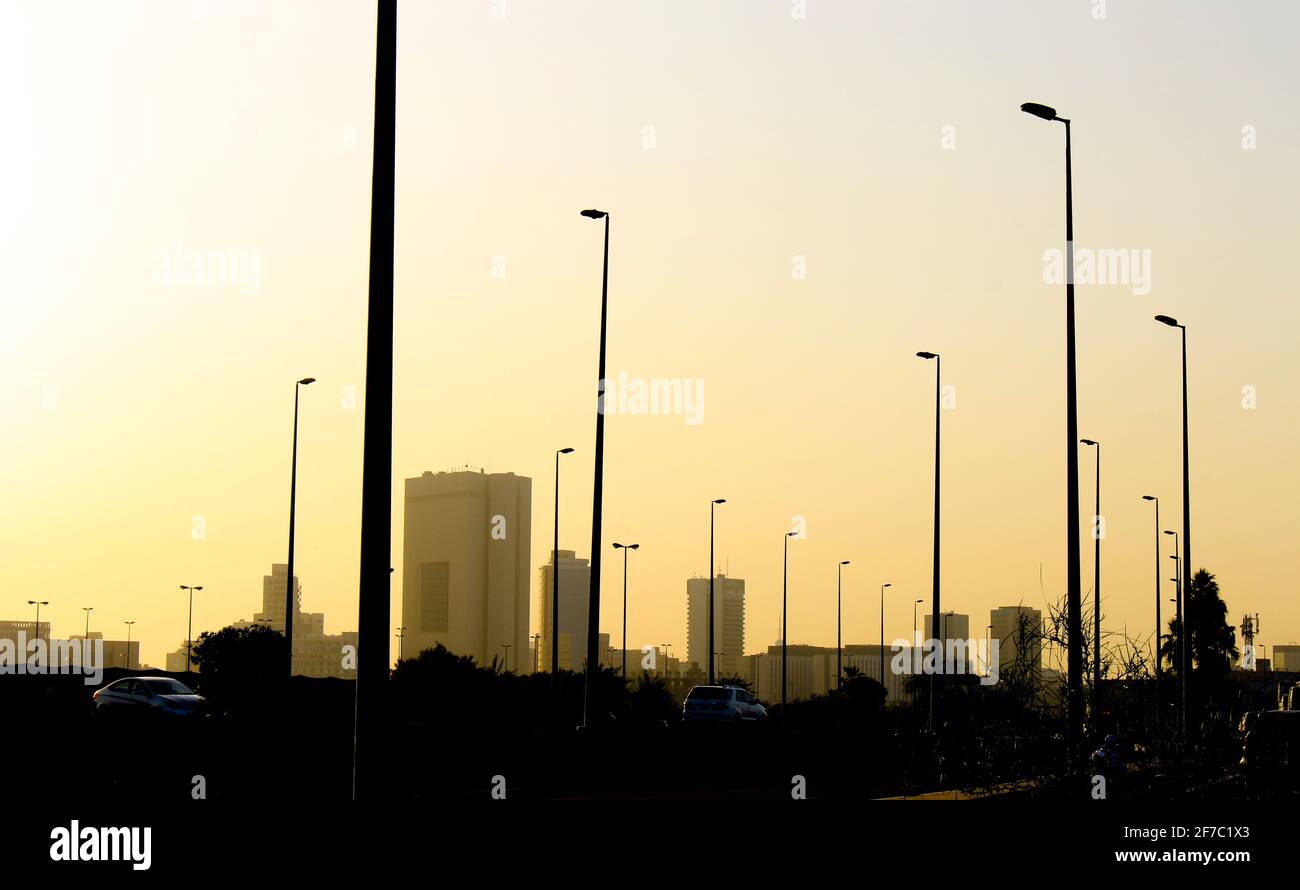 sunset silhouette photos Stock Photo - Alamy