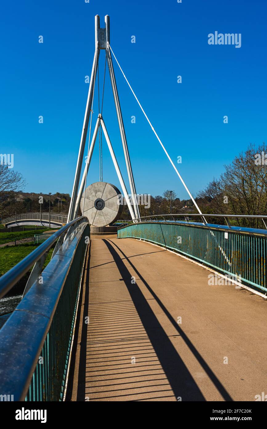 Miller's Bridge over the River Exe, Exeter, Devon, England Stock Photo ...