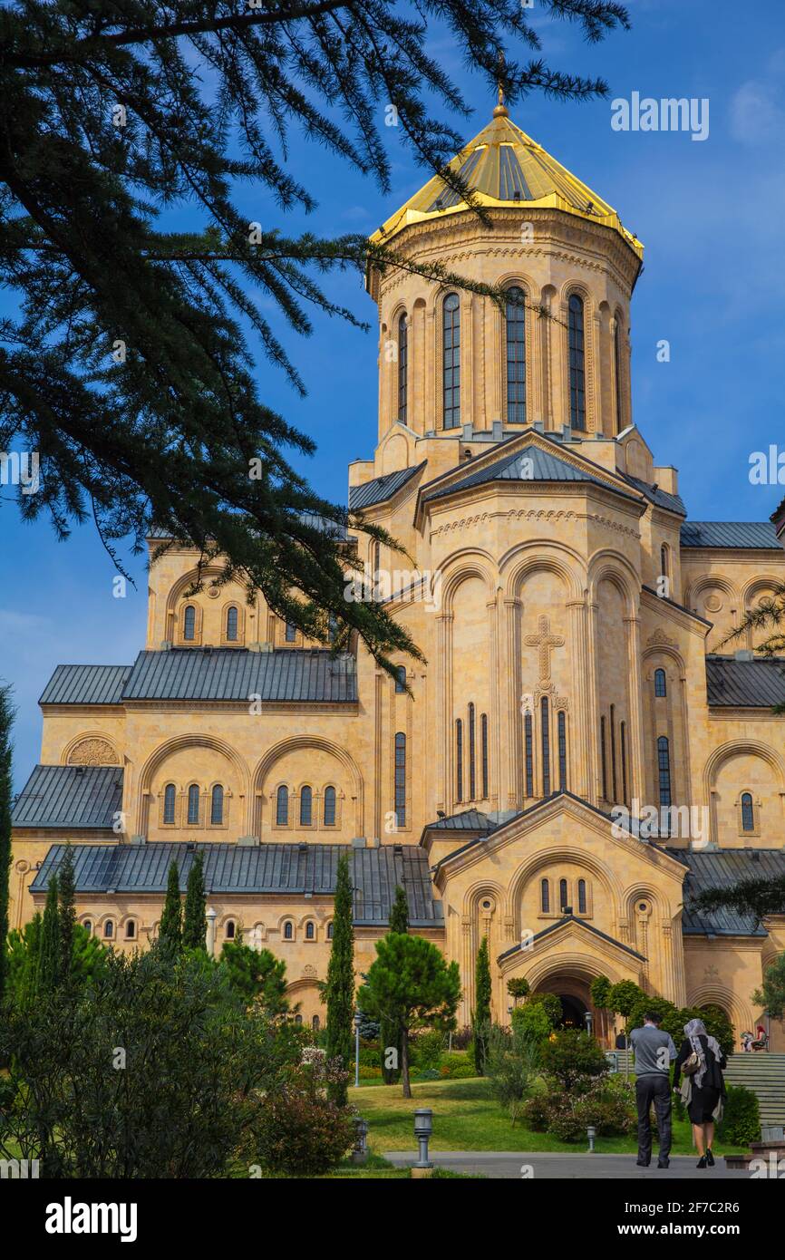 Georgia, Tbilisi, Taminda Sameba Cathedral (Holy Trinity Cathedral ...