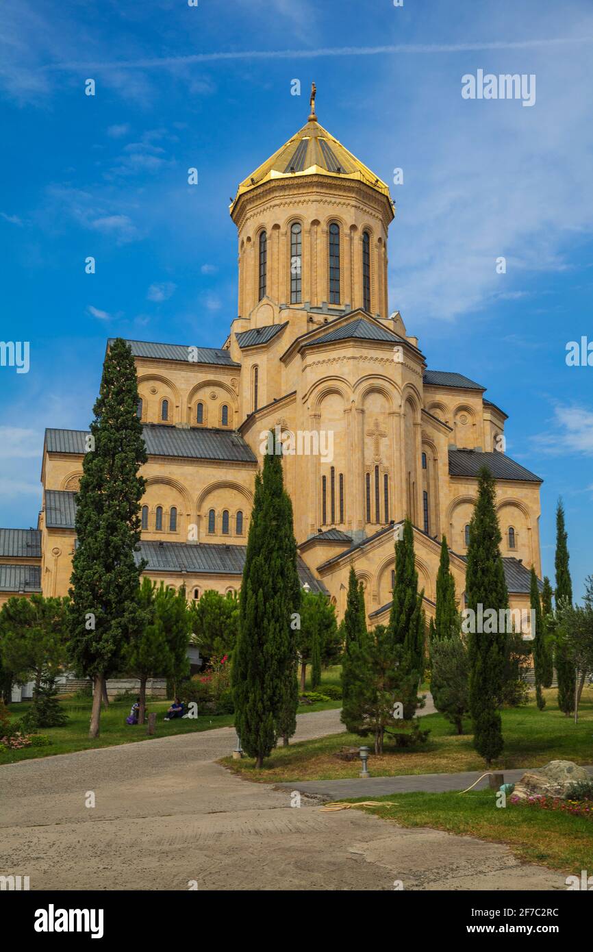Georgia, Tbilisi, Taminda Sameba Cathedral (Holy Trinity Cathedral ...