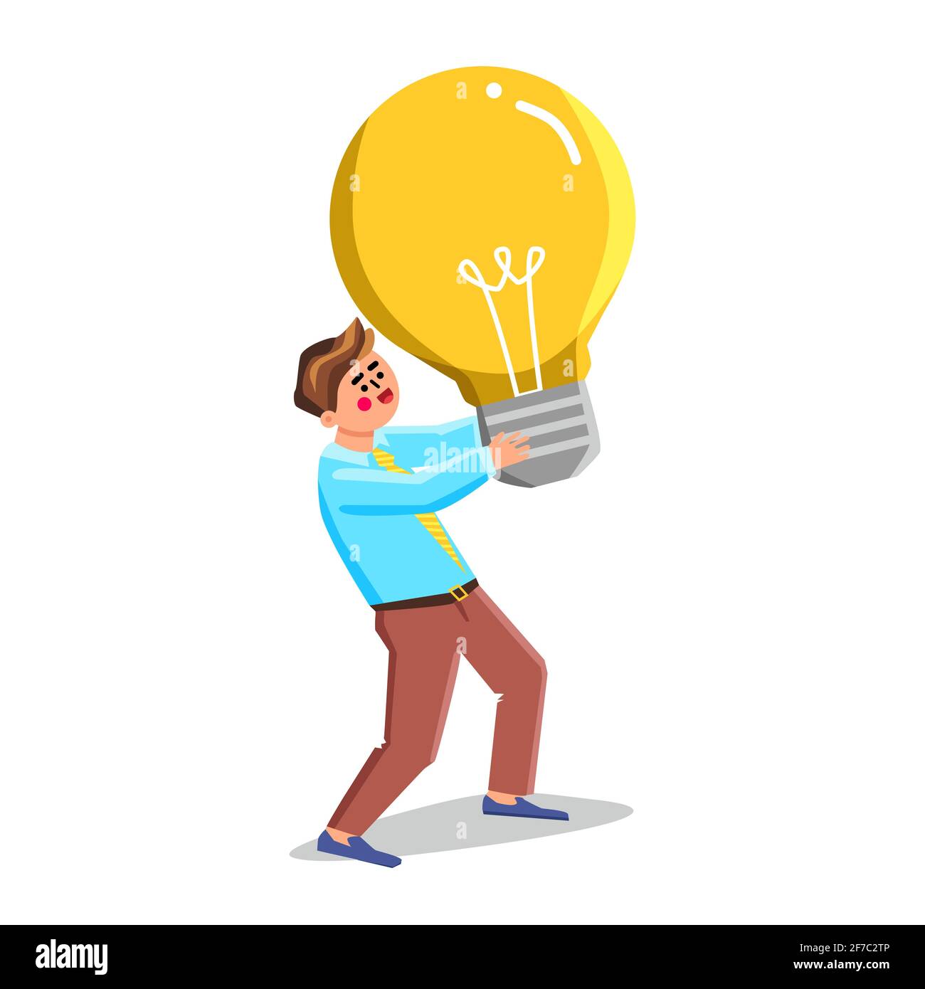 Idea Development And Realization Of Man Vector Stock Vector Image & Art ...