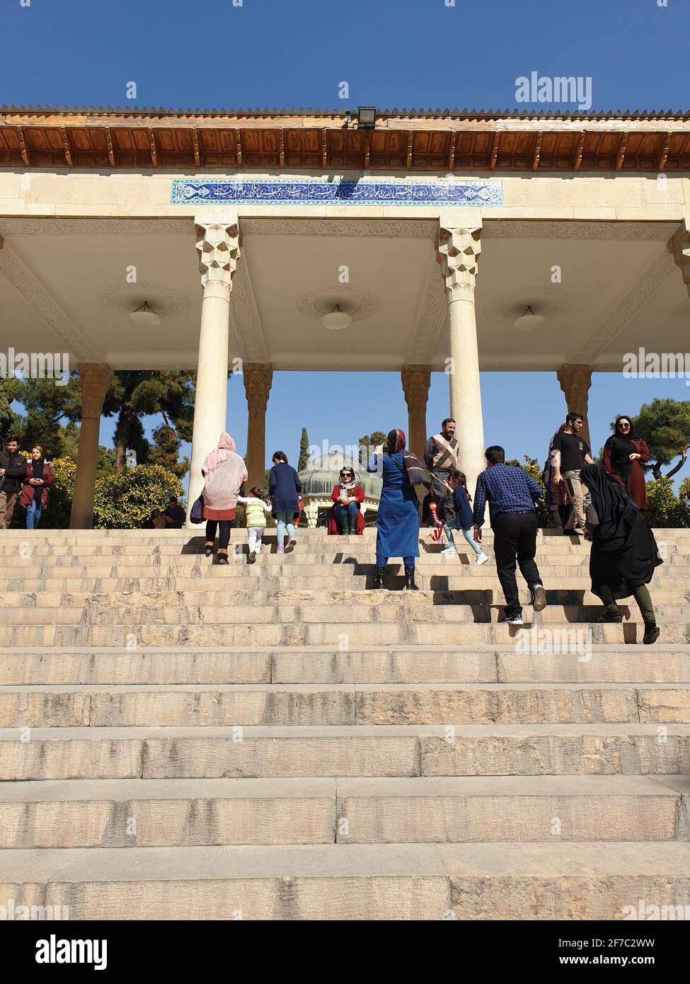 shiraz, iran - april 18, 2019: photo of antique objects in shiraz city ...