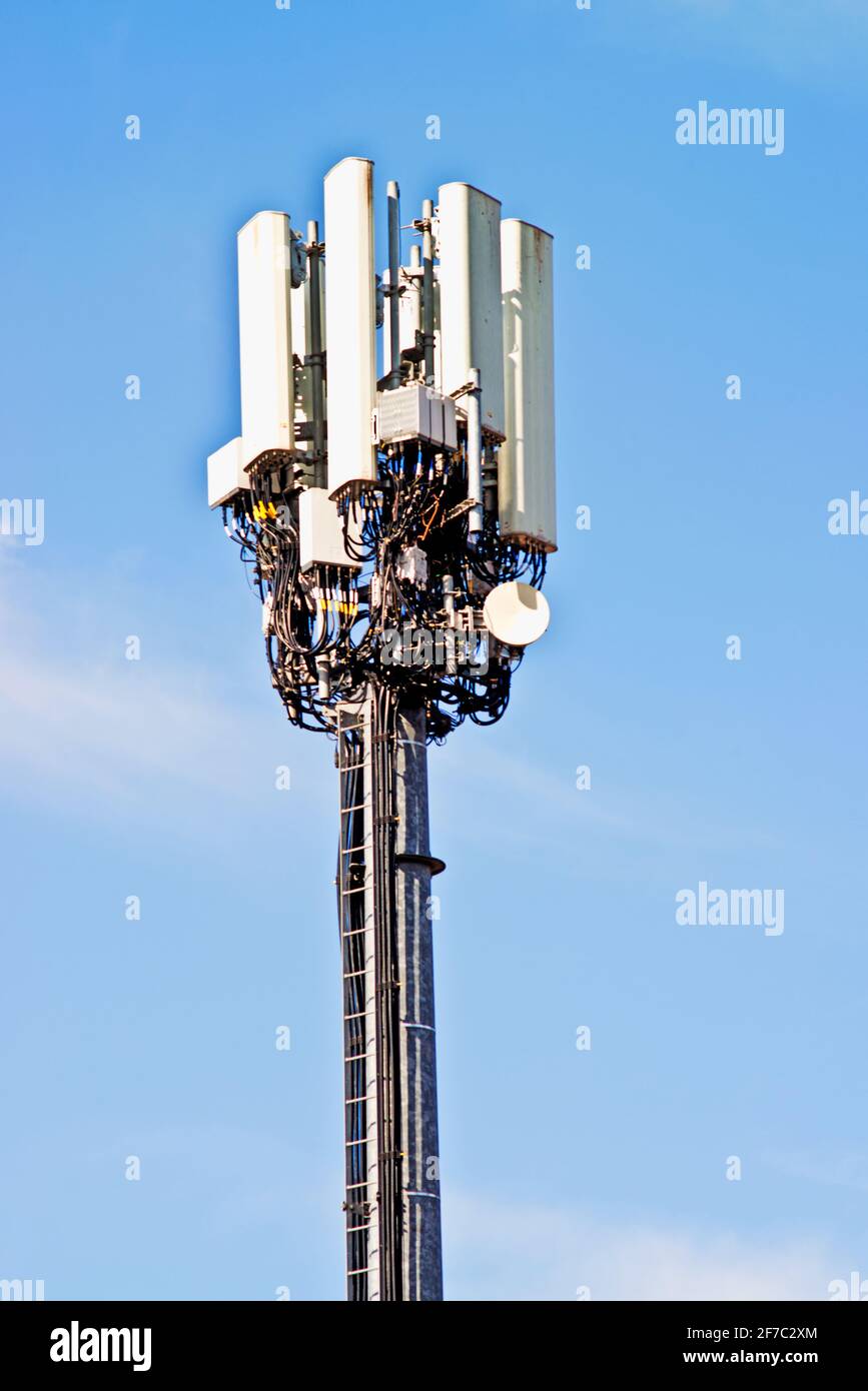 5G mast, Clifton Moor, York, England Stock Photo - Alamy