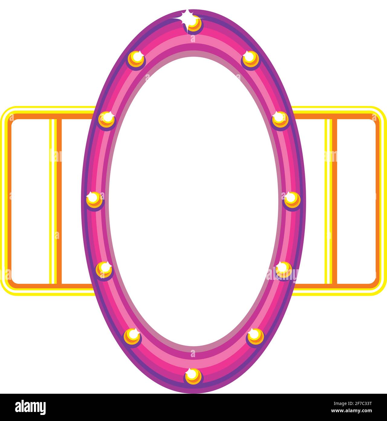 marquee light frame Stock Vector Image & Art - Alamy