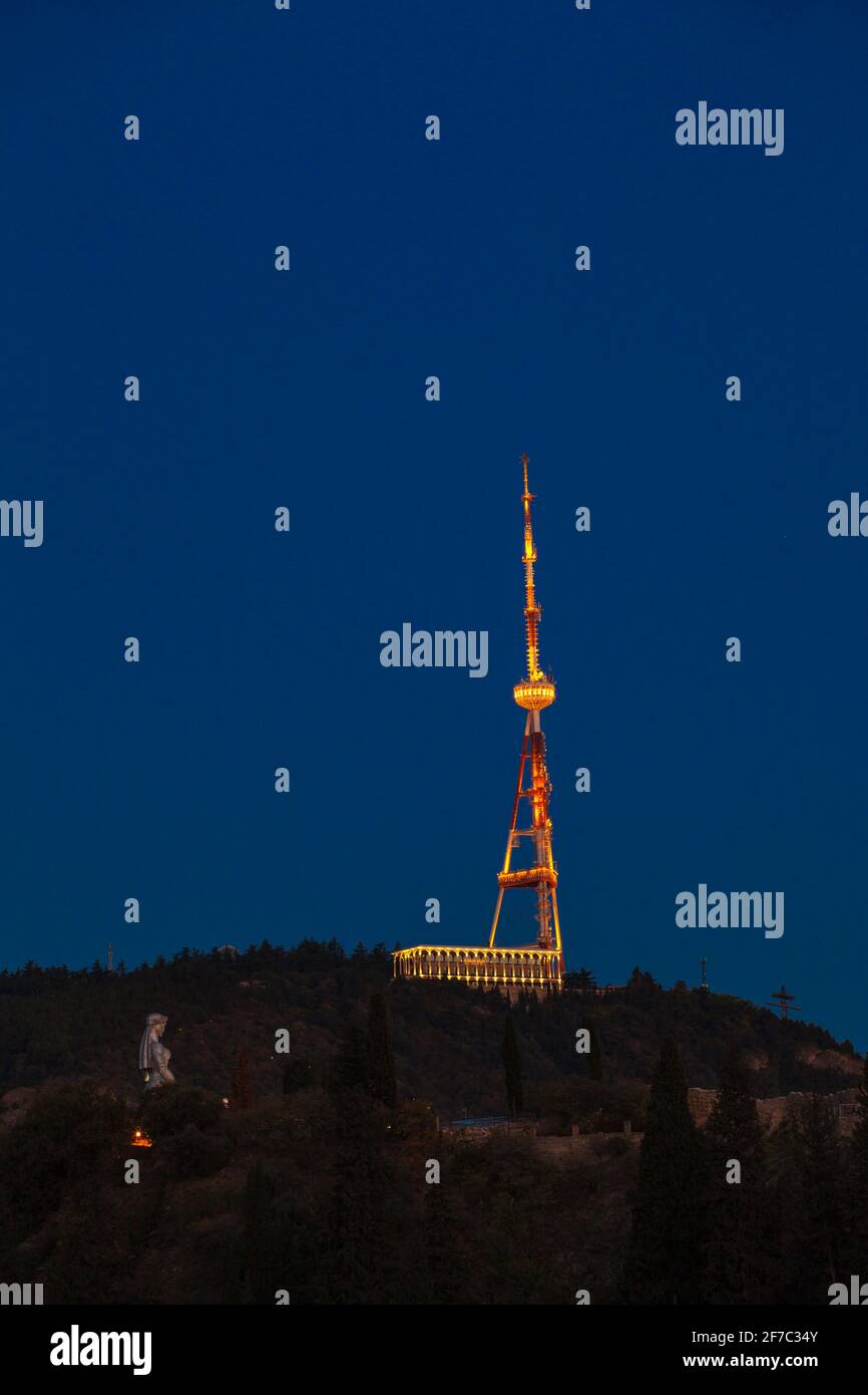 Georgia, Tbilisi, TV Tower Stock Photo - Alamy
