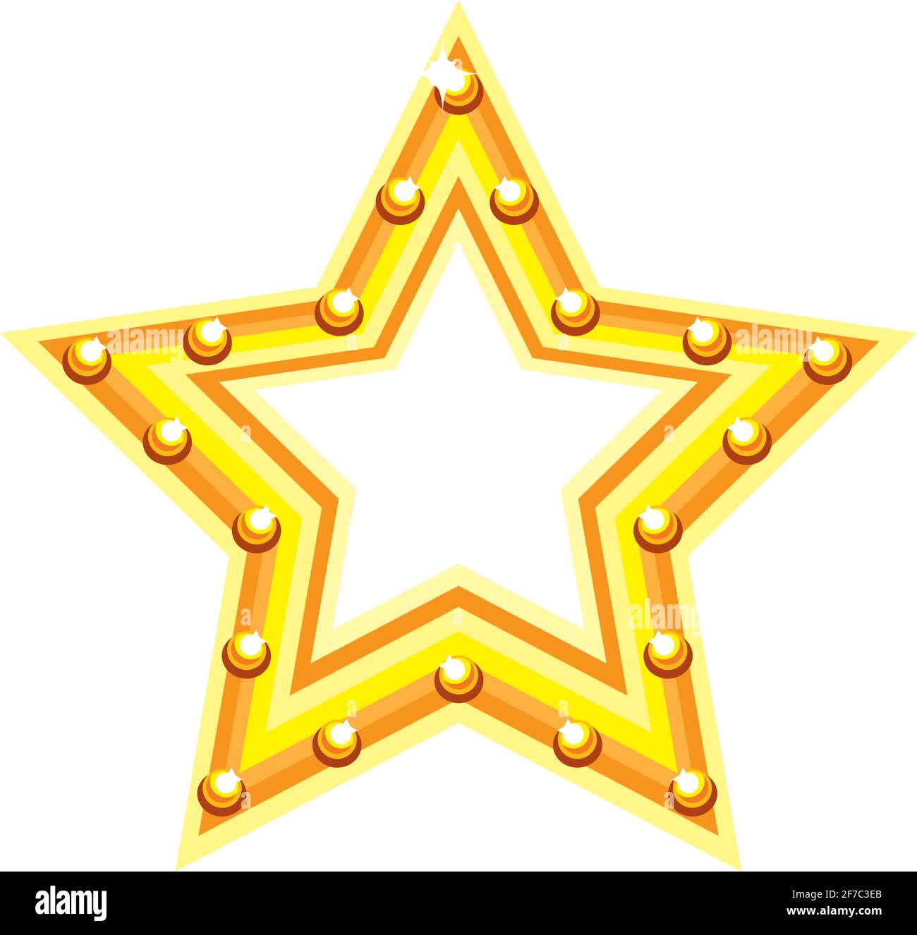 star frame bulb Stock Vector Image & Art - Alamy