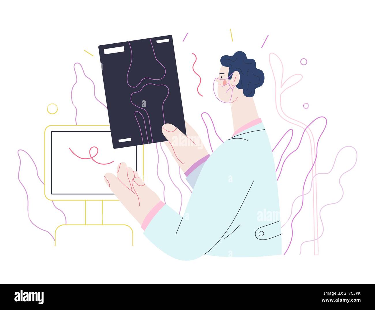 Digital x ray machine Stock Vector Images - Alamy