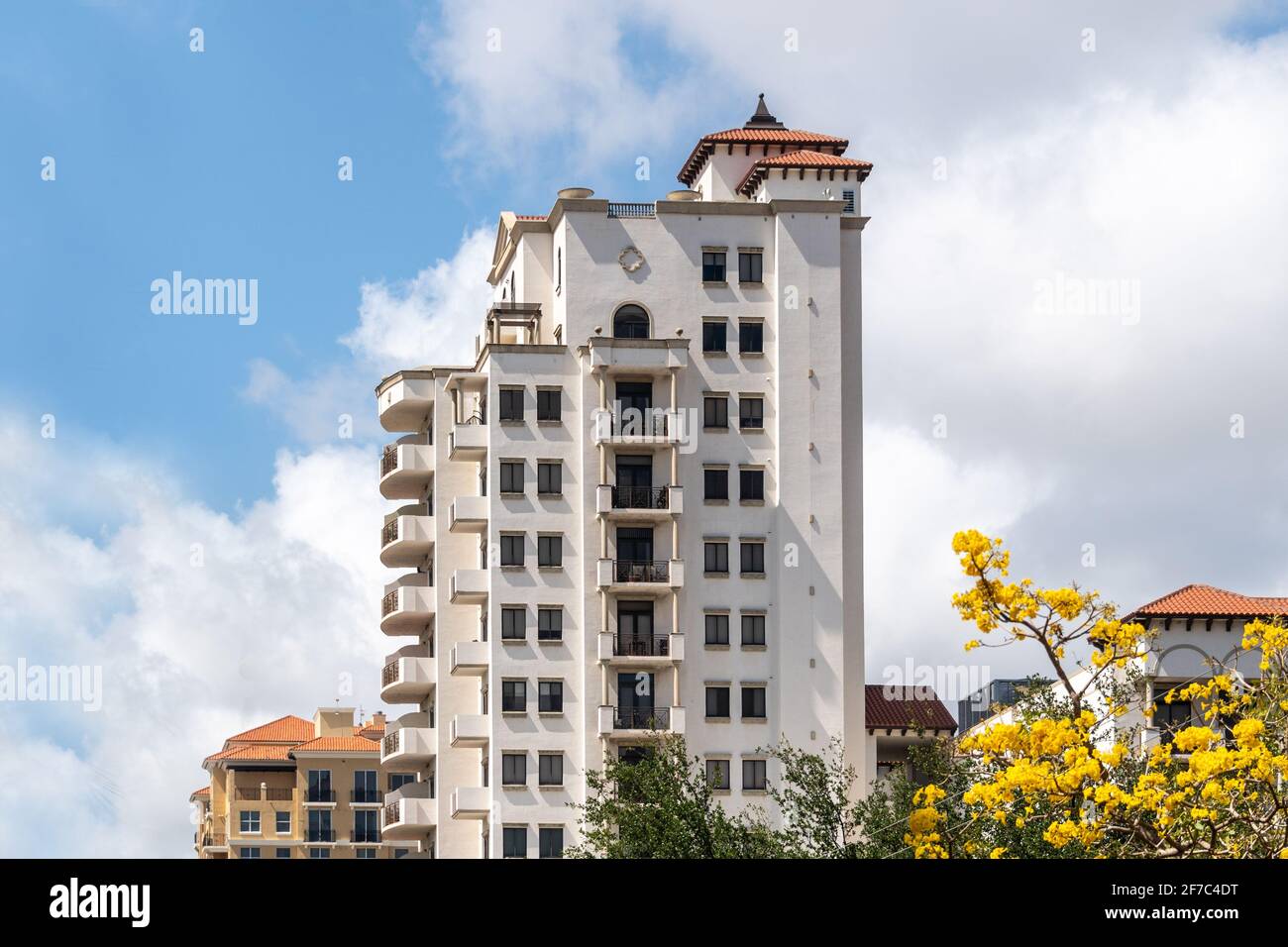 Spanish colonial style architecture miami hi-res stock photography and ...