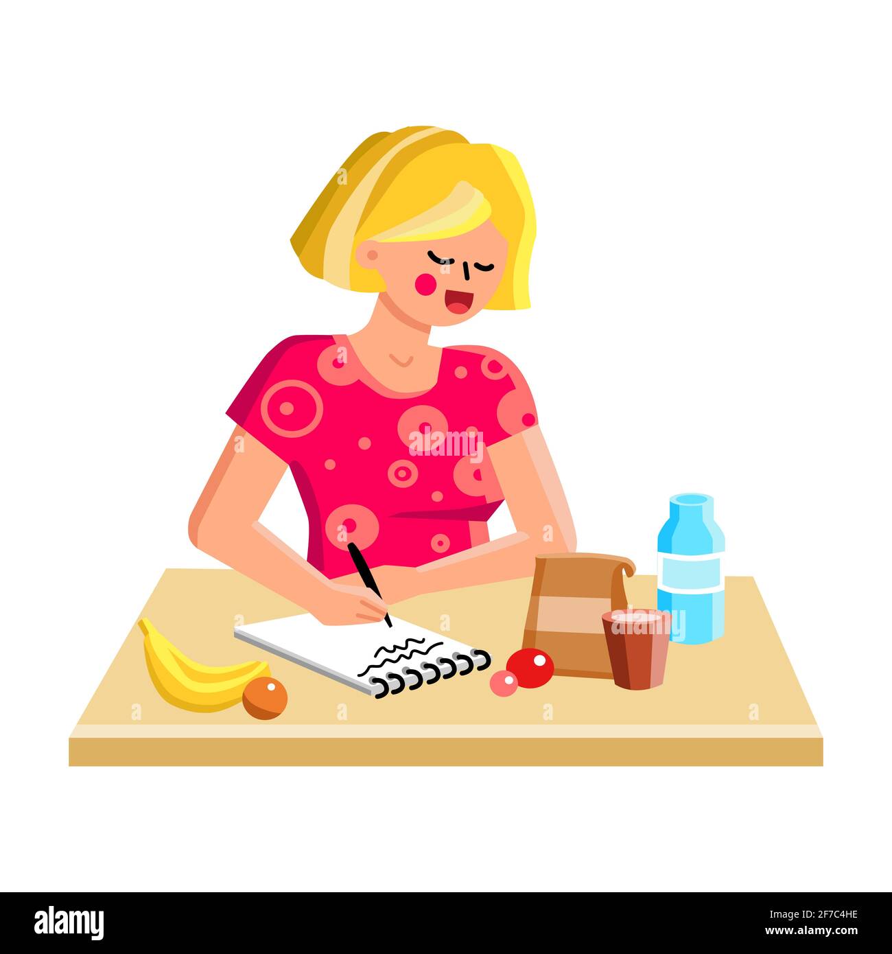 Writing A List Clipart