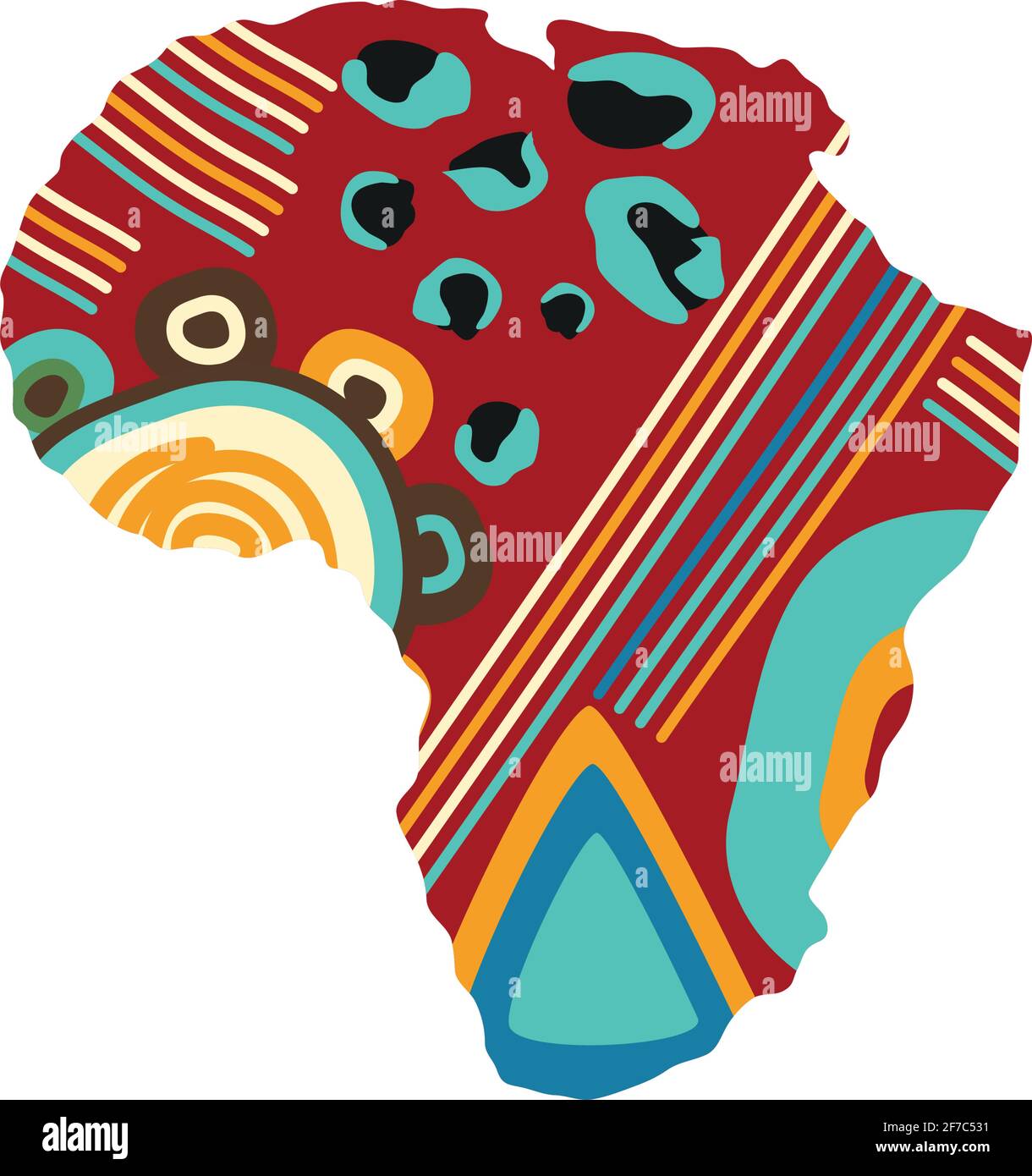 african map abstract Stock Vector Image & Art - Alamy