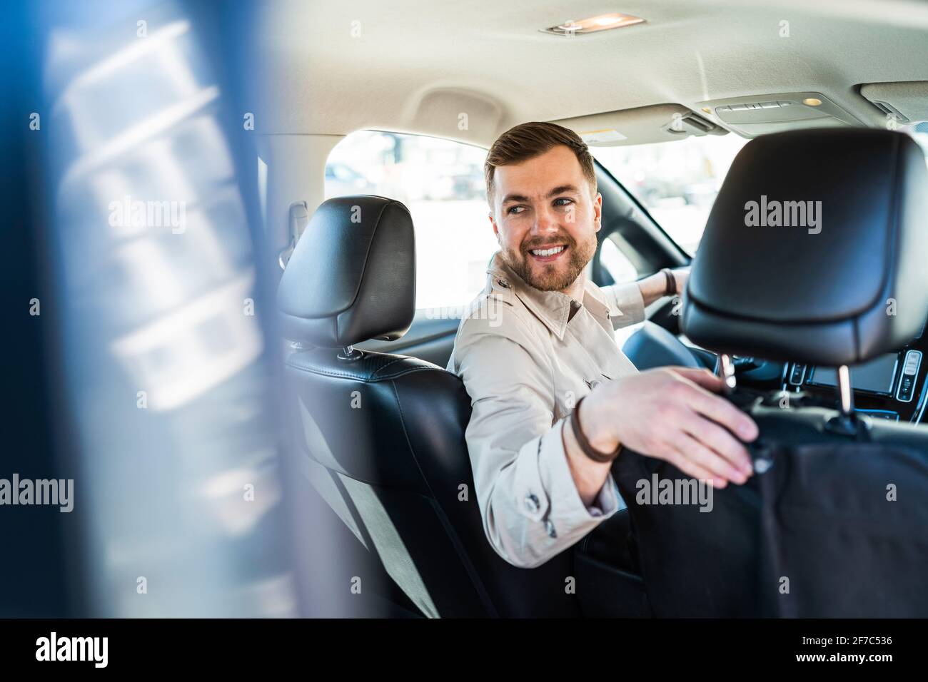 Reverse parking man hi-res stock photography and images - Alamy