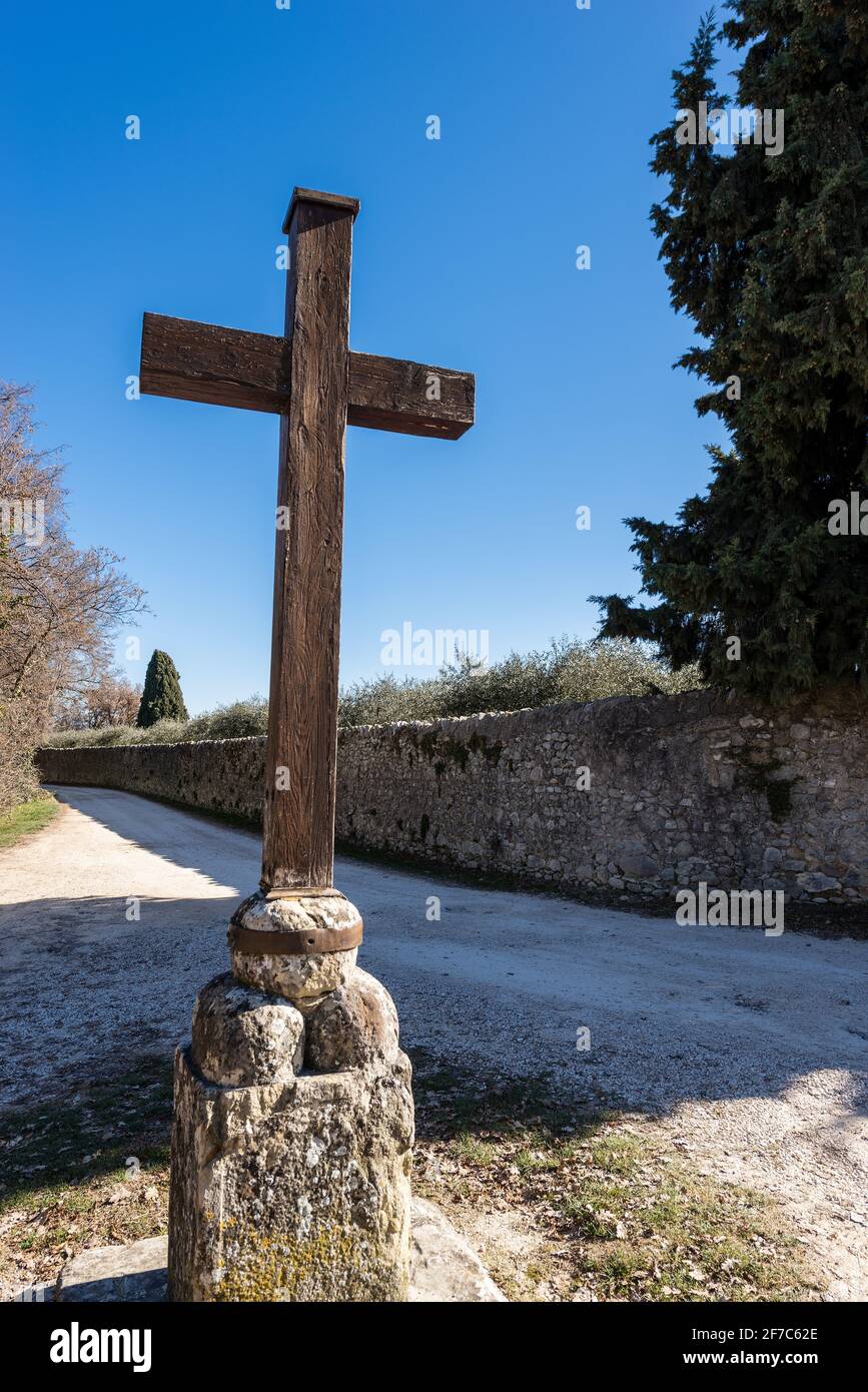 Christian crucifixion scene in old hi-res stock photography and images ...