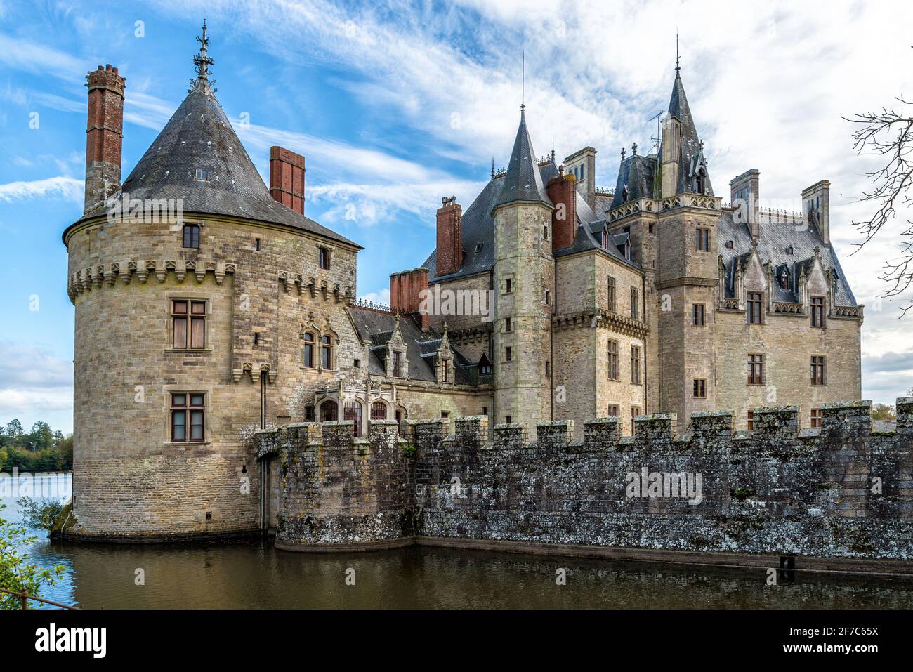 Chateau Domaine De La Bretesche Missillac, France Stock Photo - Alamy