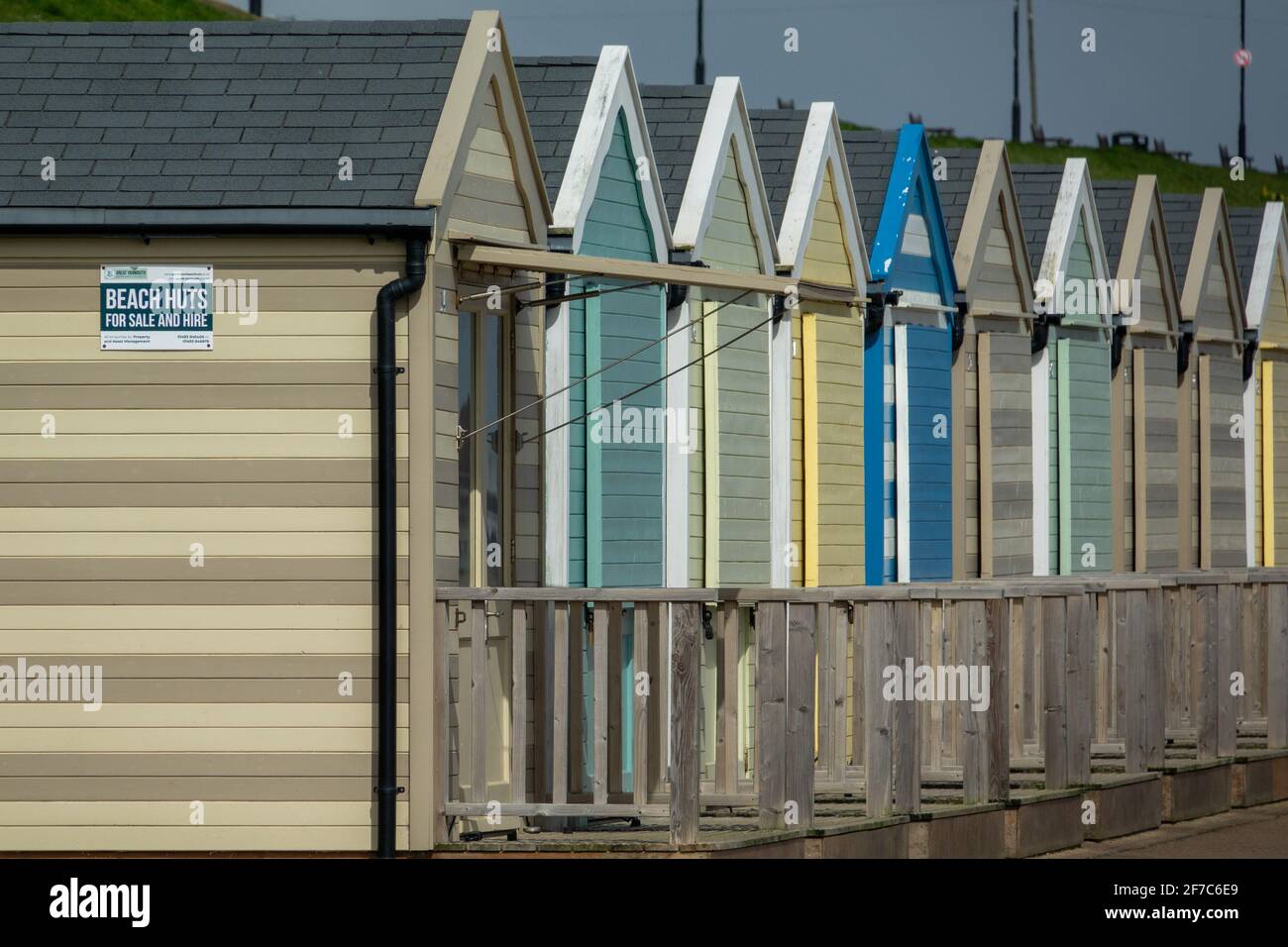 New Beach Huts Stock Photo - Alamy