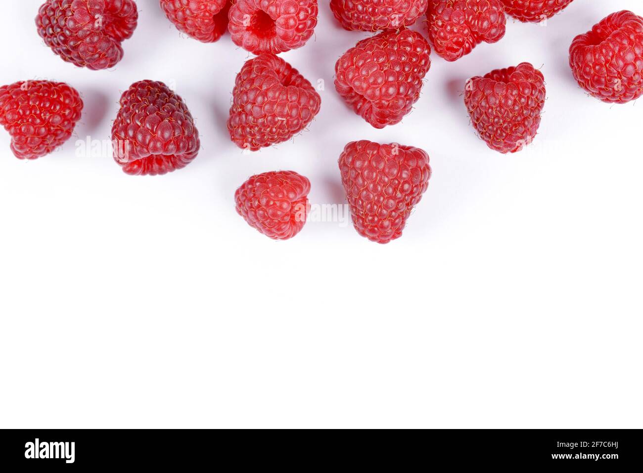 Sweet raspberry isolated on white background Stock Photo - Alamy
