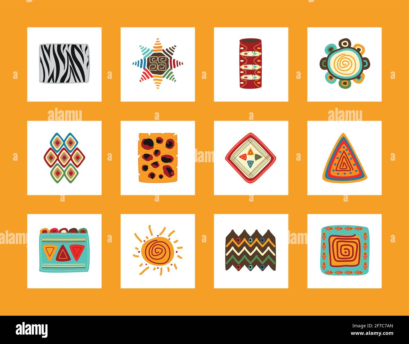African traditional painting icon hi-res stock photography and images ...