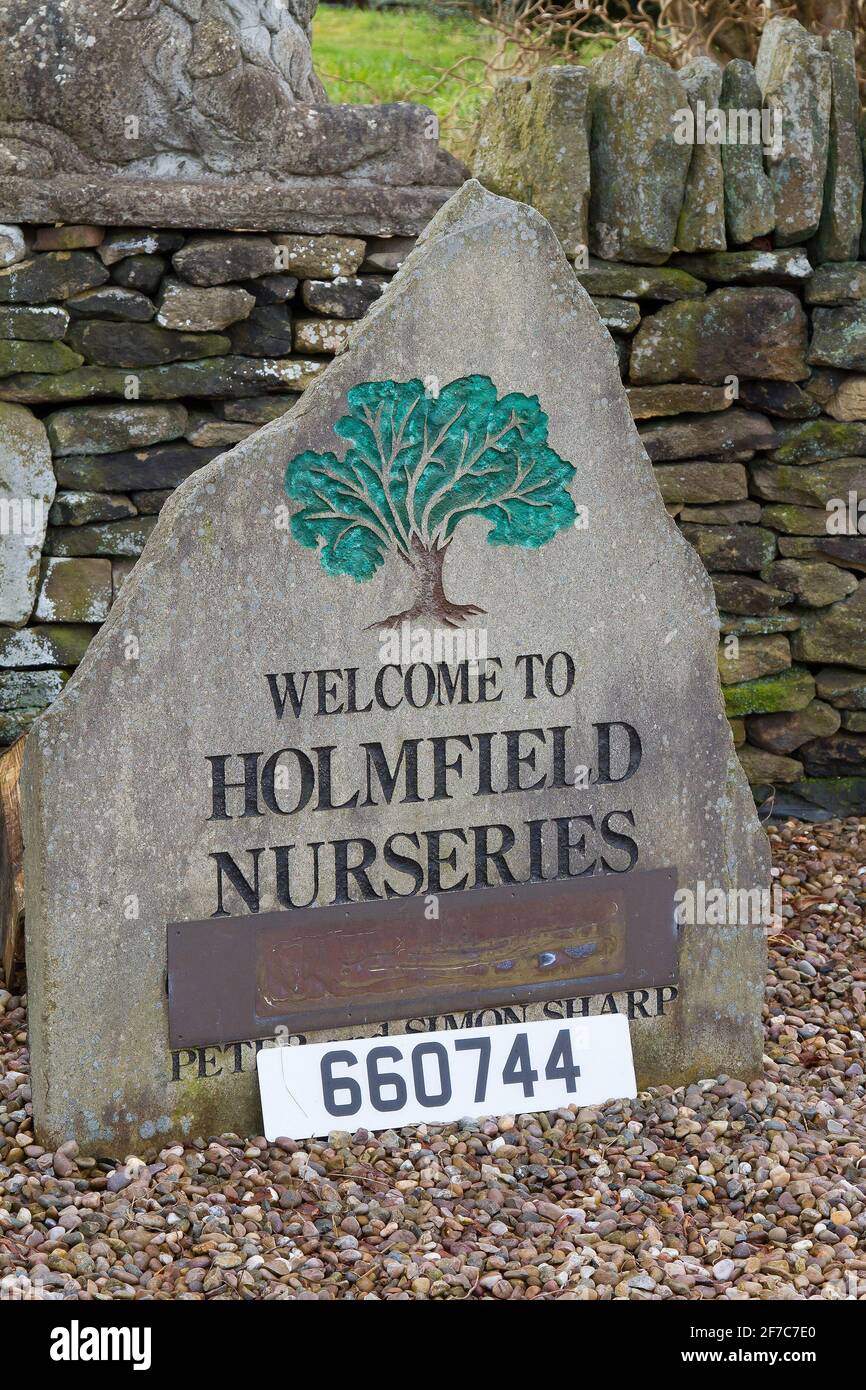 Welcome to Holmfield Nurseries Stock Photo - Alamy