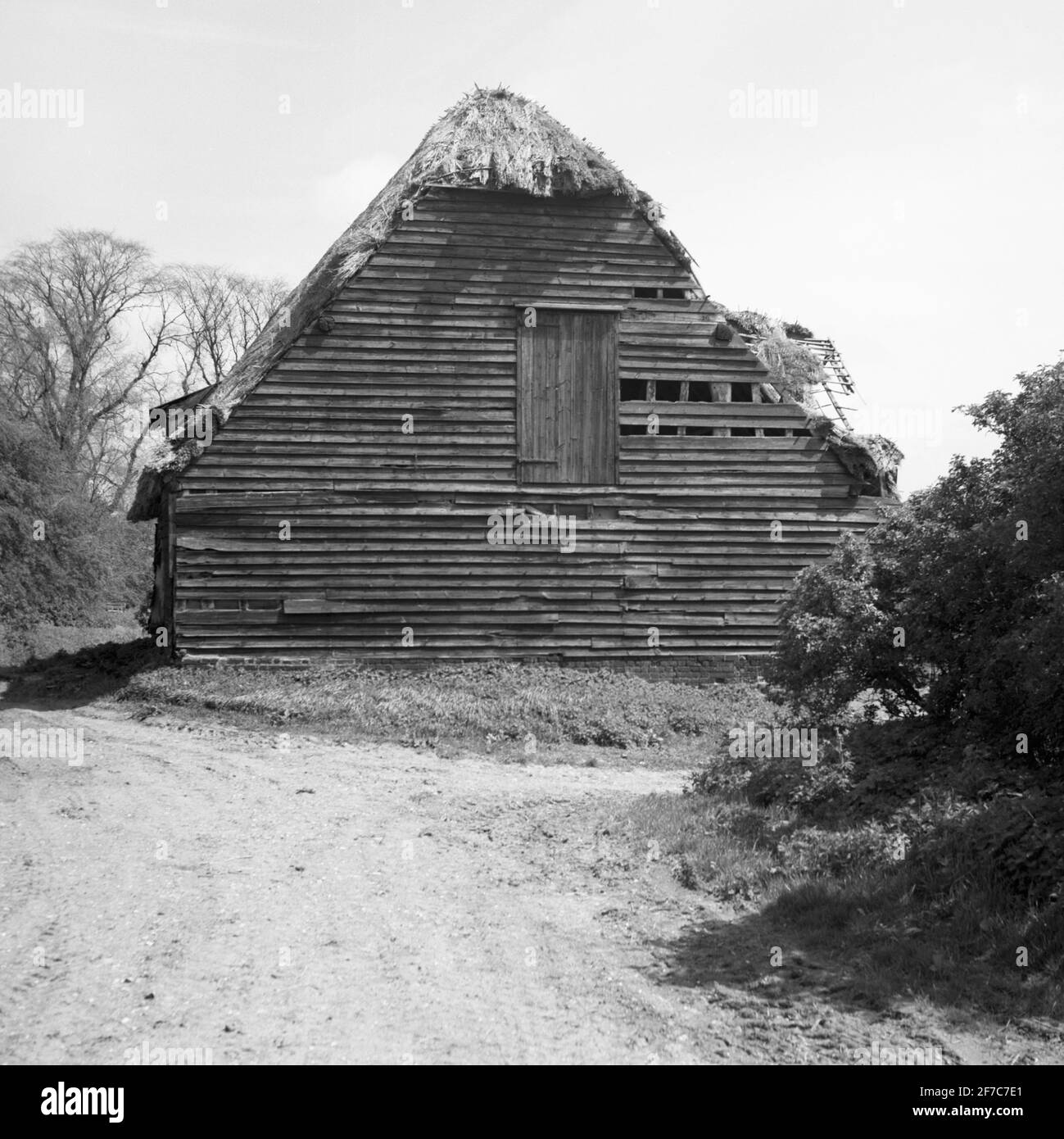 A barn in the villages of Linton. England, 1972 Stock Photo - Alamy