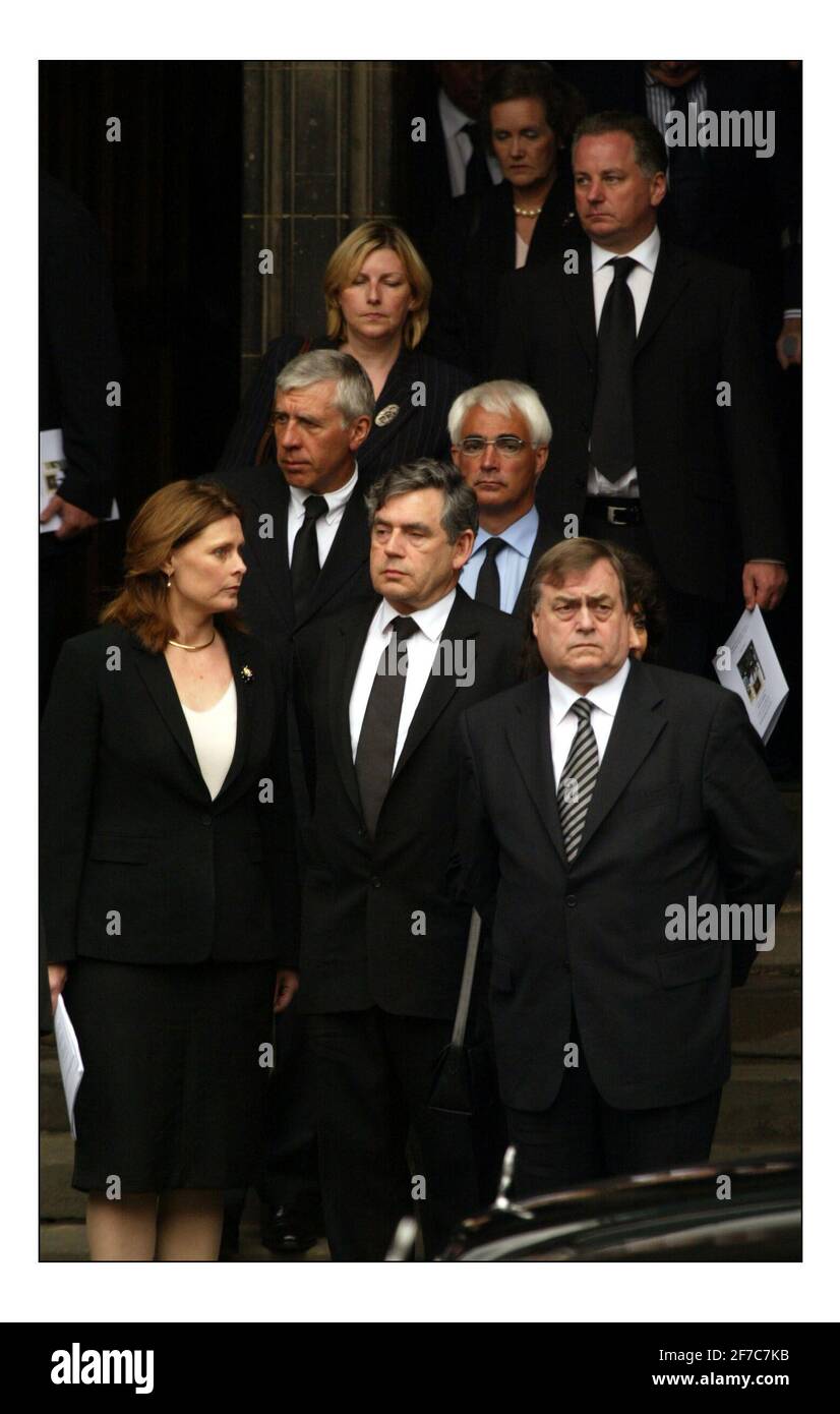 Robin Cook's Funeral at St. Giles Cathedral in Edinburgh.pic David ...