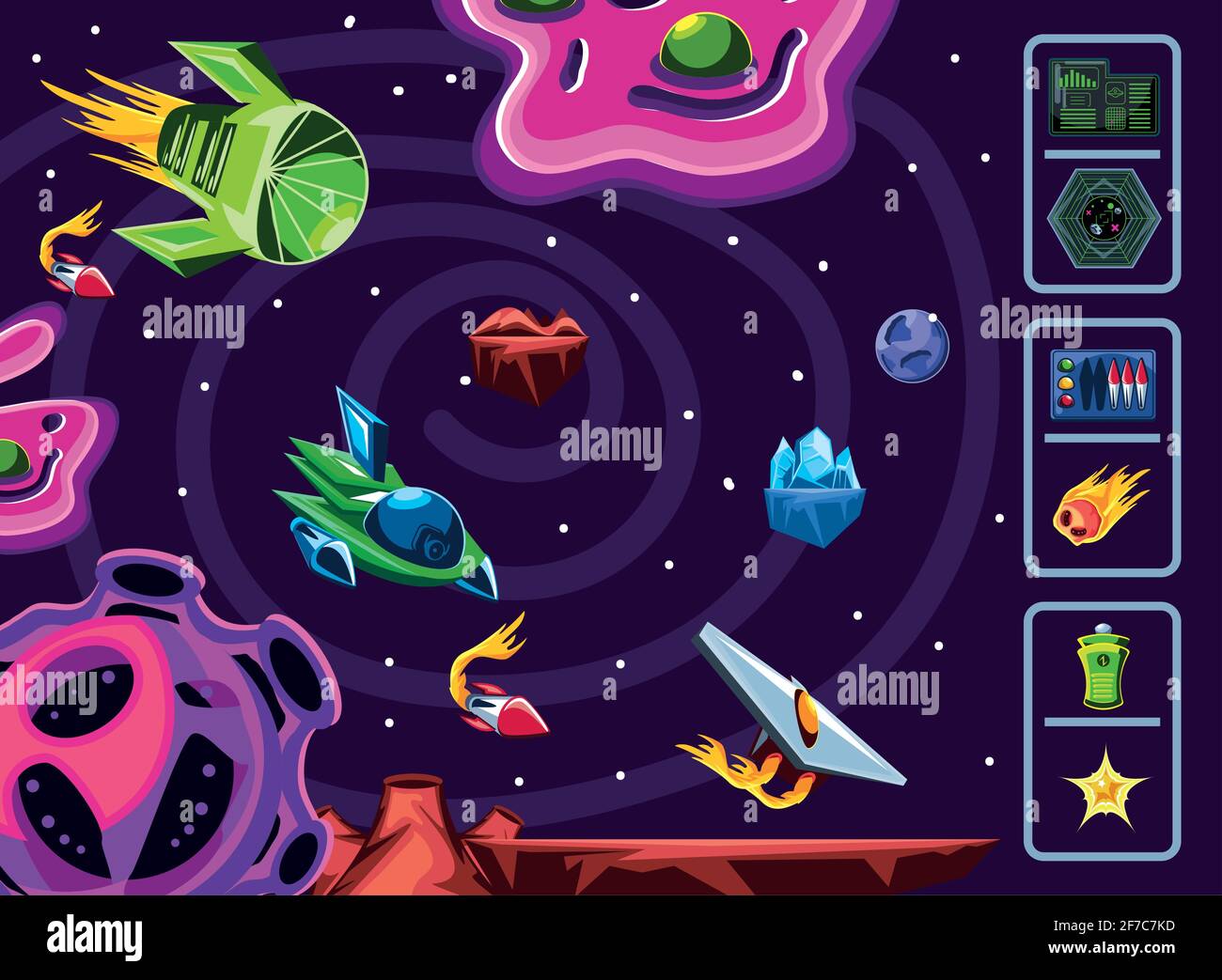 Spacecraft propulsion Stock Vector Images - Alamy