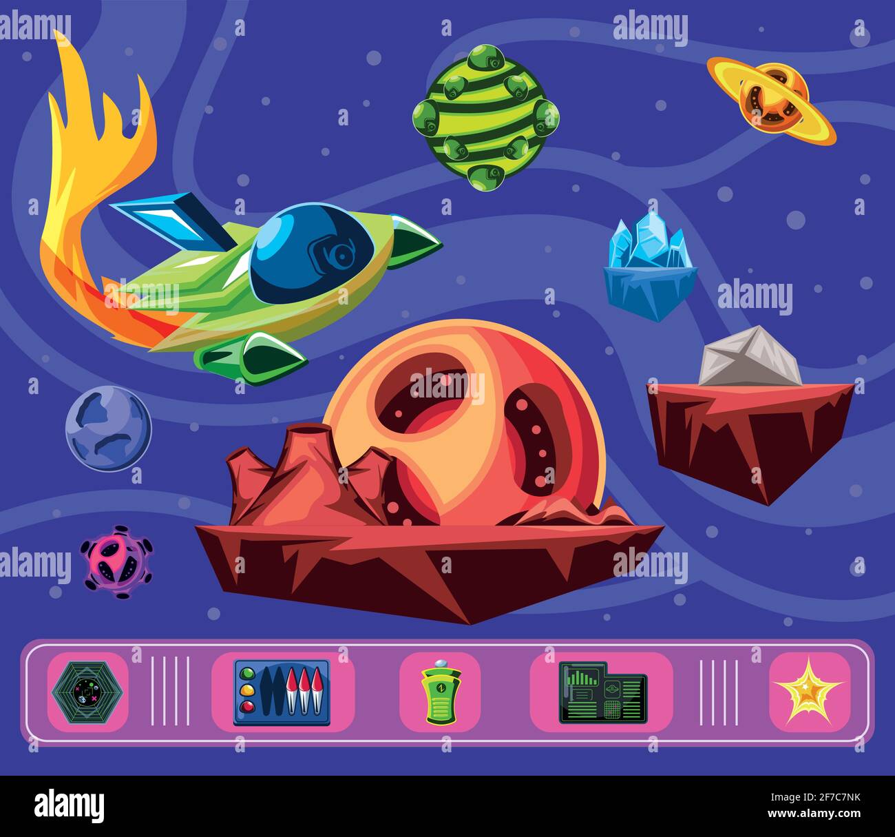 video game interface Stock Vector Image & Art - Alamy