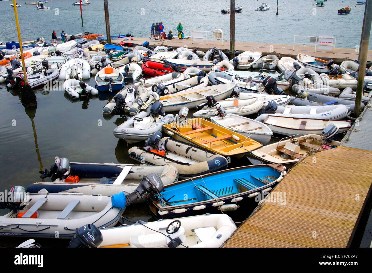 boat park at salcombe on the south devon coast Stock Photo - Alamy
