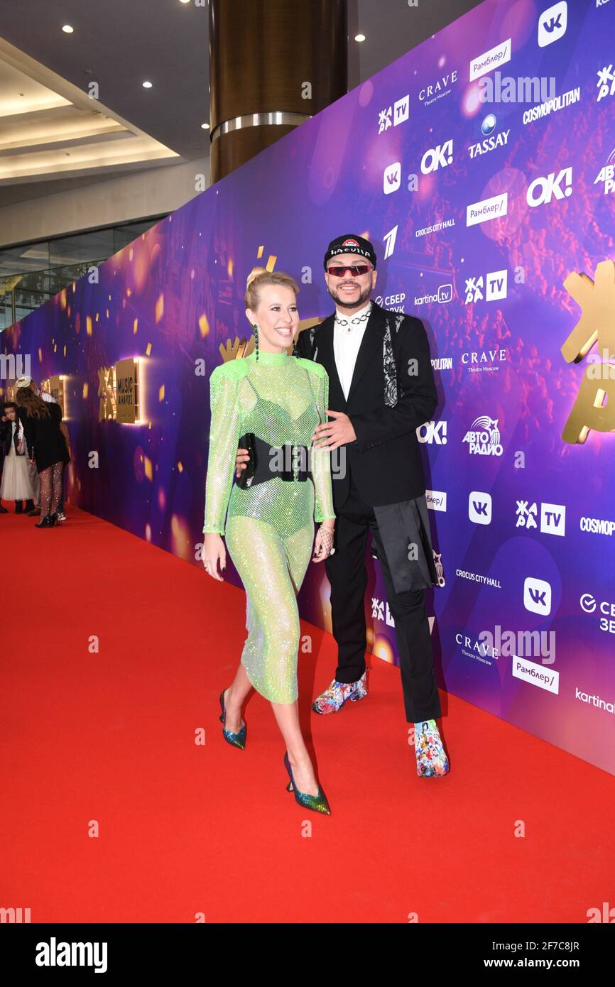 April 4, 2021. - Russia, Moscow Region. - 2021 Zhara Music Awards ceremony at the Crocus City ...