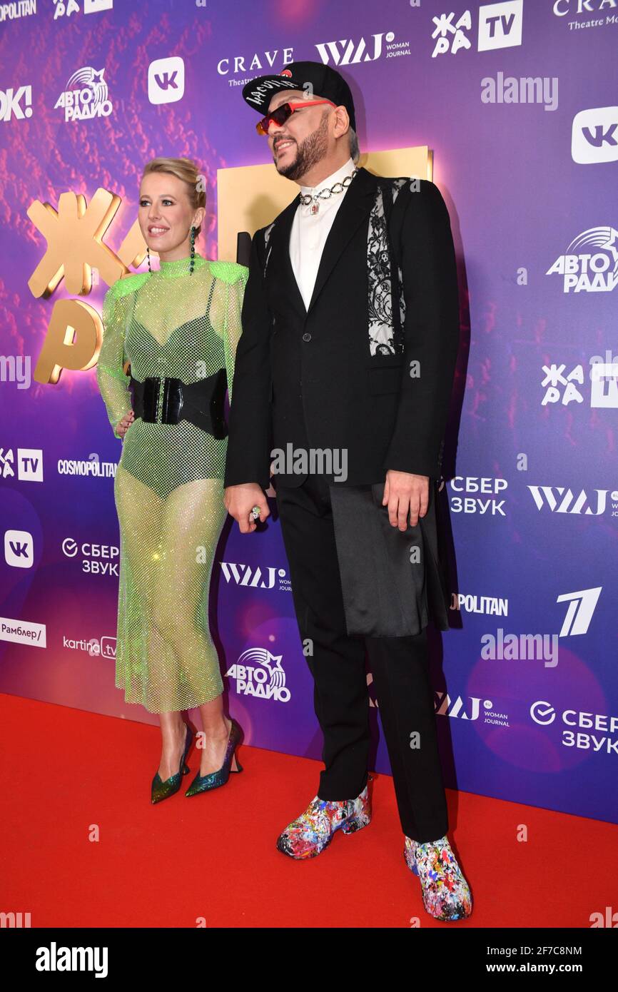 April 4, 2021. - Russia, Moscow Region. - 2021 Zhara Music Awards ceremony at the Crocus City ...