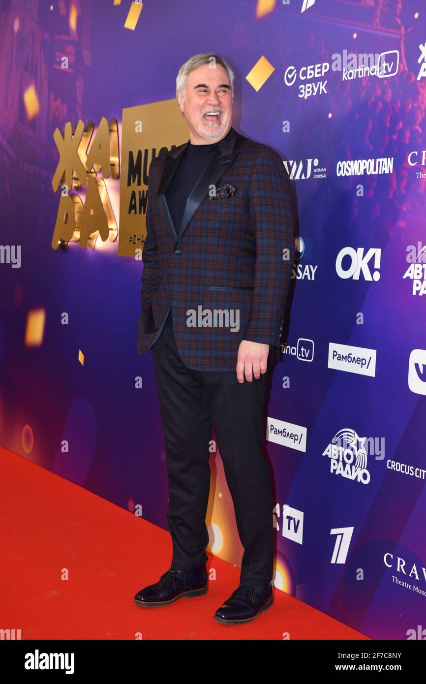 April 4, 2021. - Russia, Moscow Region. - 2021 Zhara Music Awards ...