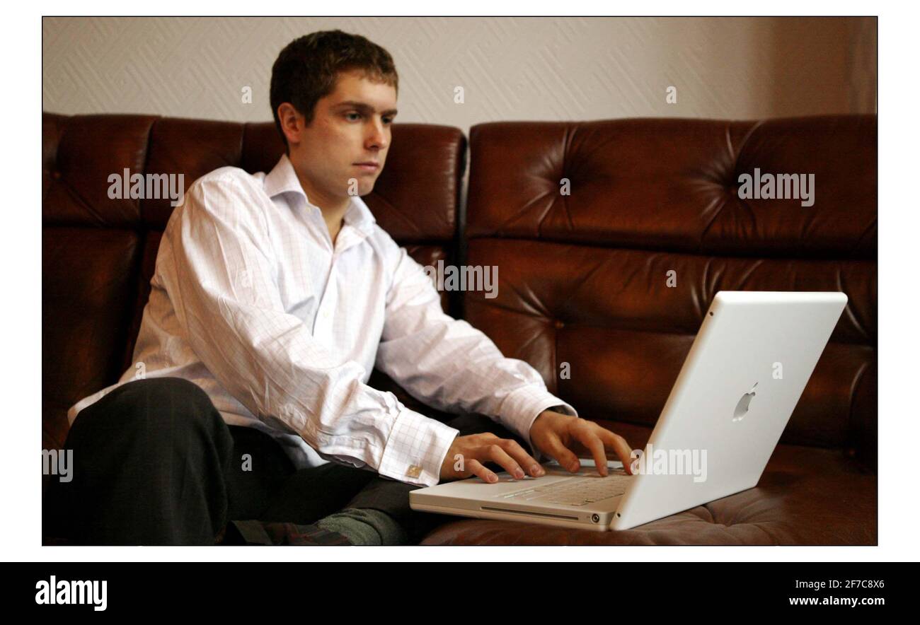 James Daley, re phone scam, at home in wimbledon.pic David Sandison 20 ...