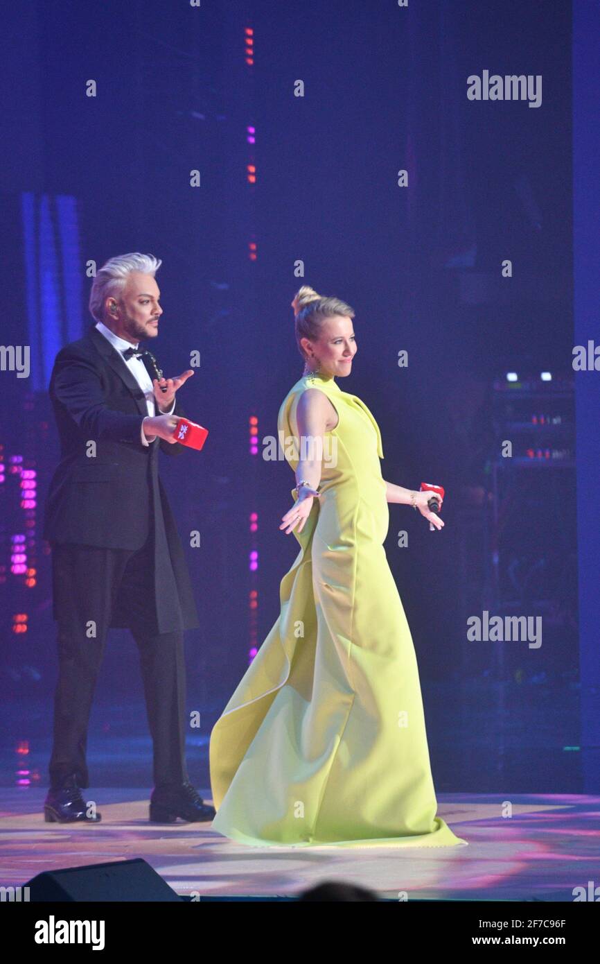 April 4, 2021. - Russia, Moscow Region. - 2021 Zhara Music Awards ceremony at the Crocus City ...