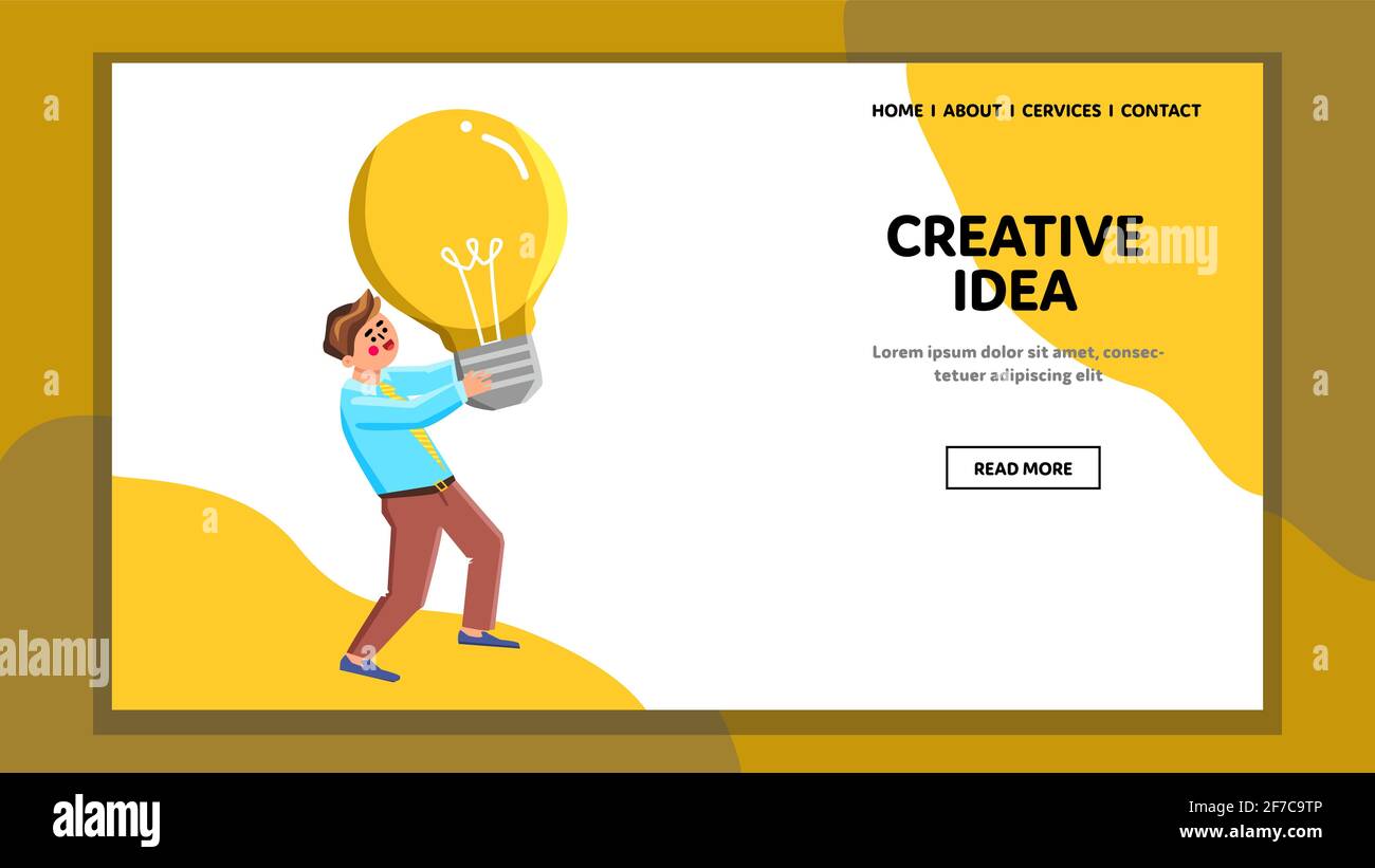Creative Idea Searching And Finding Man Vector Stock Vector Image & Art ...