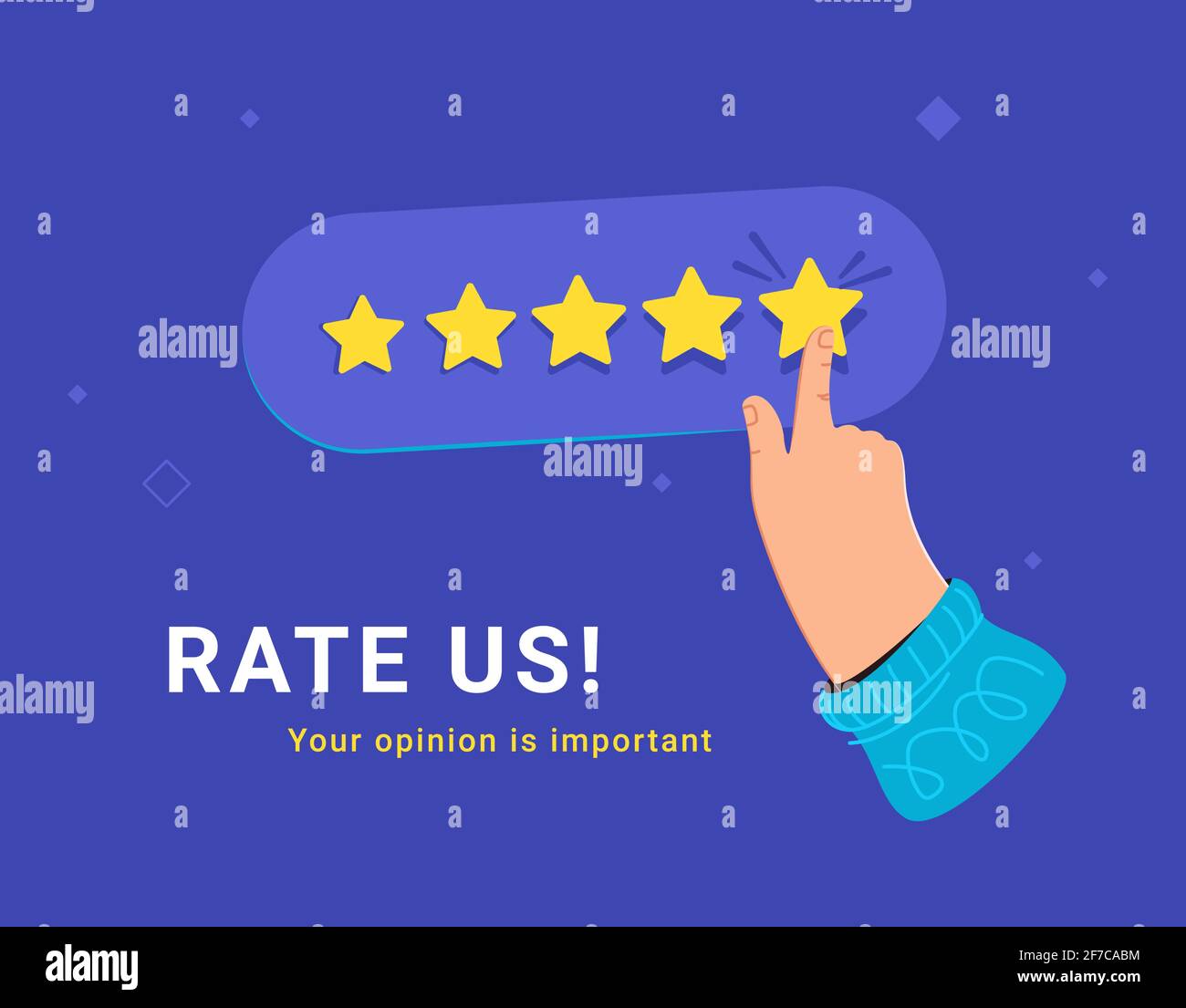 Customer testimonials feedback banner Stock Vector Images - Alamy