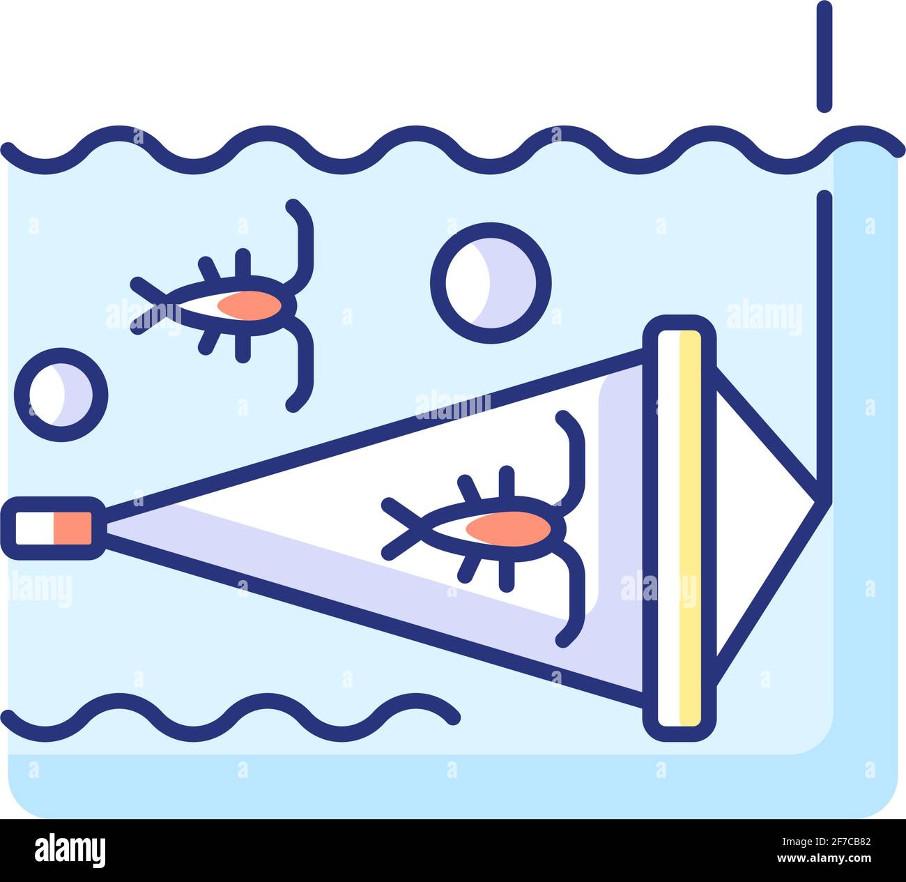 Zooplankton net RGB color icon Stock Vector Image & Art - Alamy
