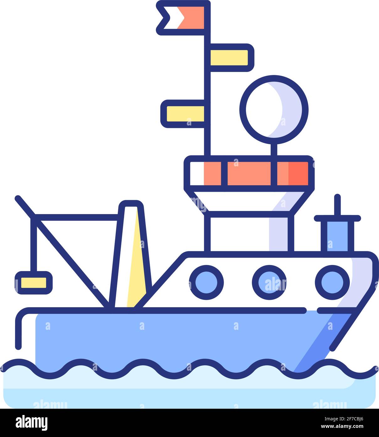 Survey boat Stock Vector Images - Alamy