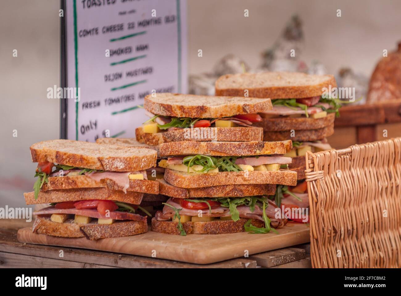 Mediterranean food at the market Stock Photo - Alamy