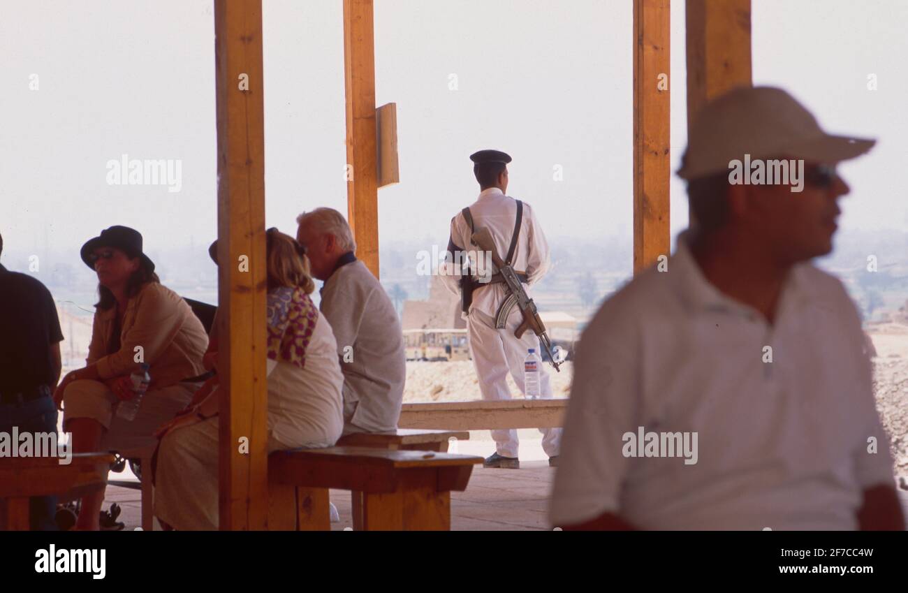 Egypt : The Check point of the Unesco World Heritage Tempel Hatschepsut ...