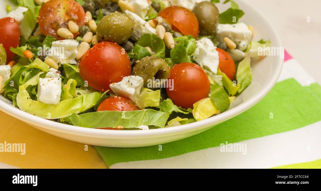 Panorama colorful salad tomatoes hi-res stock photography and images ...