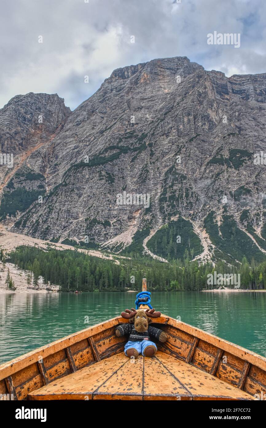 See, Pragser Wildsee, Wildsee, Bergsee, Südtirol, Italien, Pragser Tal ...