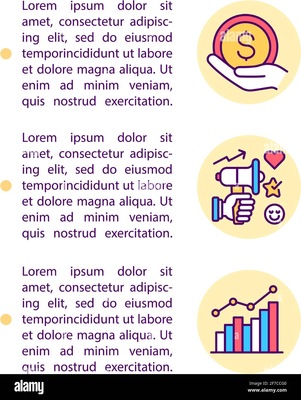 Virtual events sponsorship concept line icons with text Stock Vector ...